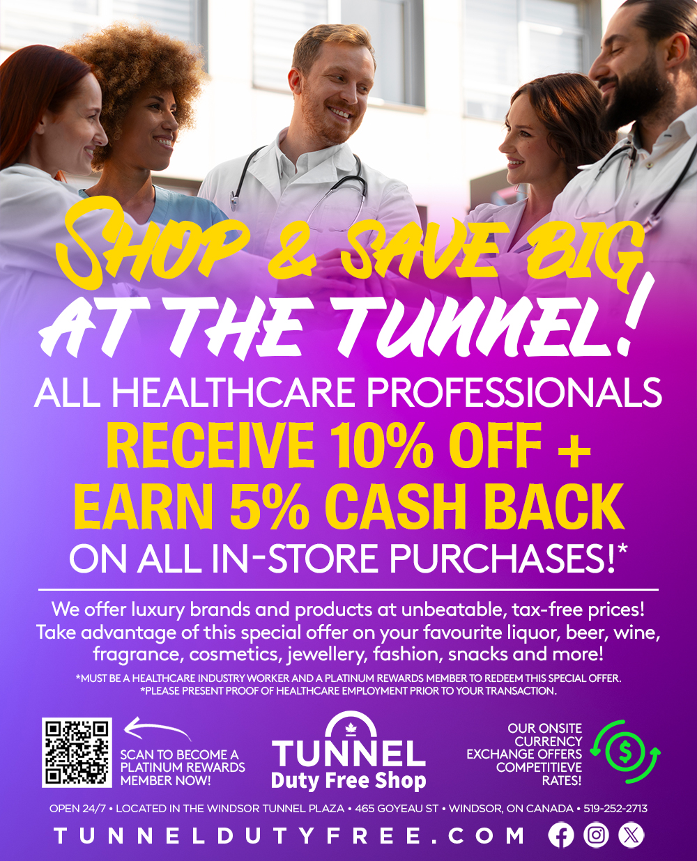 Healthcare Professionals Special Offer! - Tunnel Duty Free Shop
